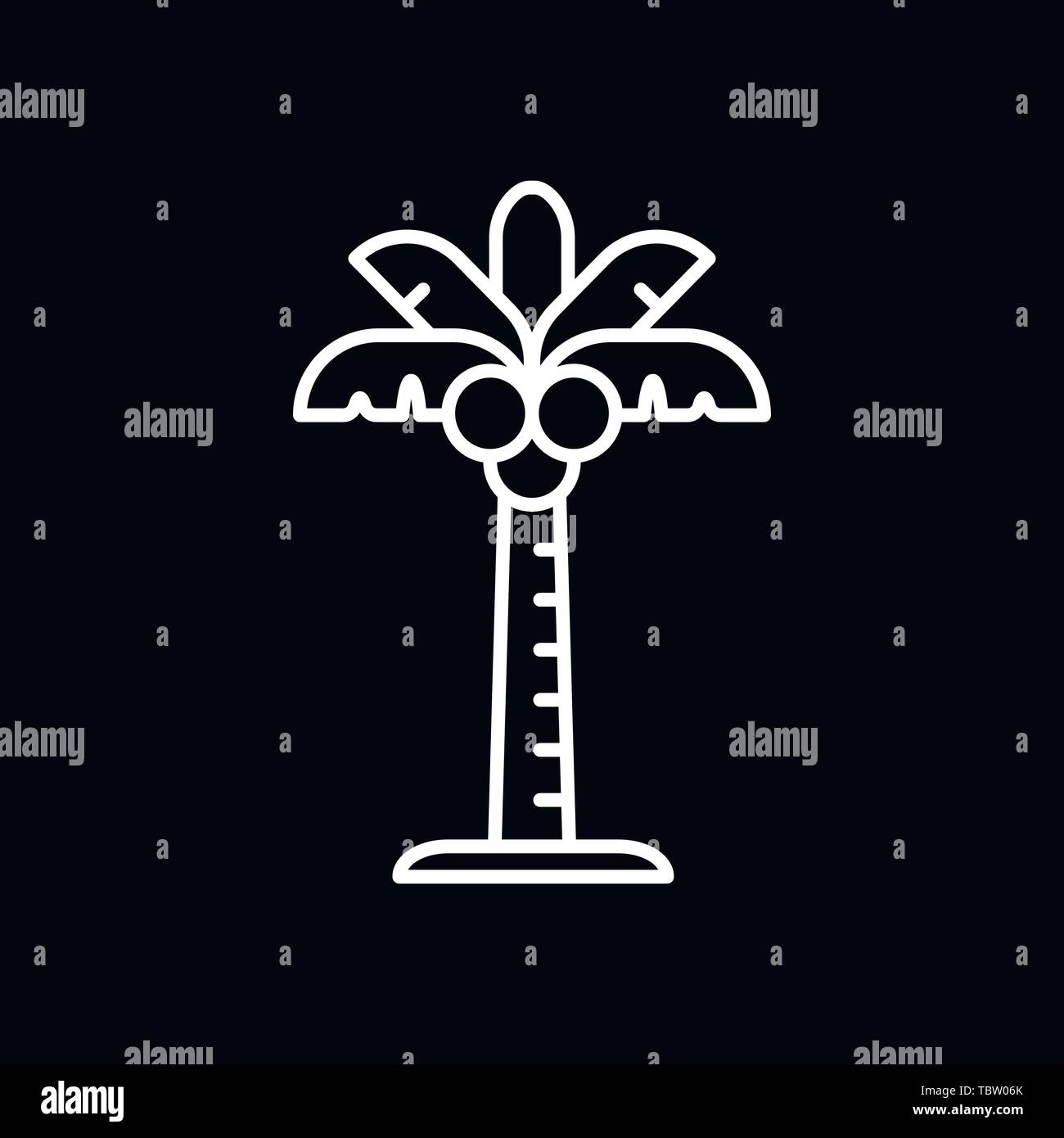 Coconut trees Icon vector sign symbol Stock Vector Image & Art - Alamy