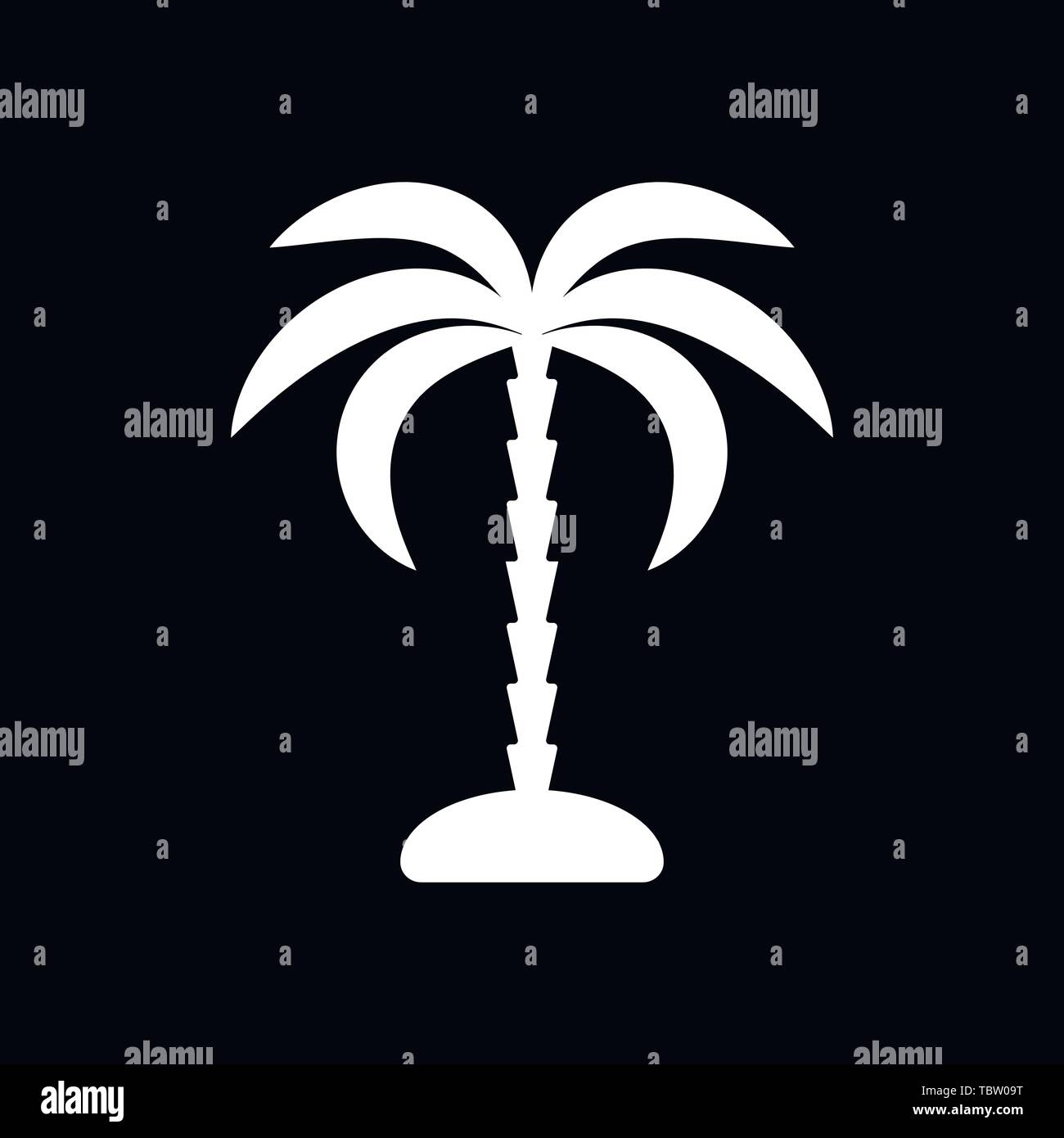 Coconut trees Icon vector sign symbol Stock Vector Image & Art - Alamy