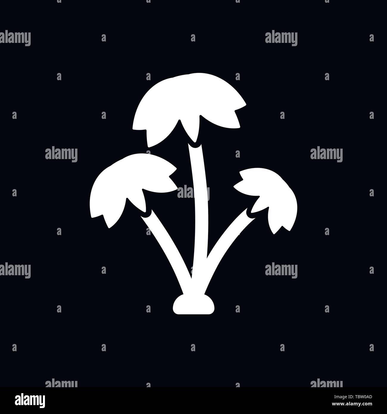 Coconut trees Icon vector sign symbol Stock Vector Image & Art - Alamy