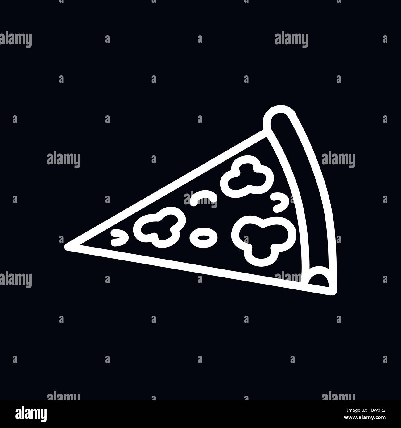 pizza icon vector sign symbol Stock Vector Image & Art - Alamy