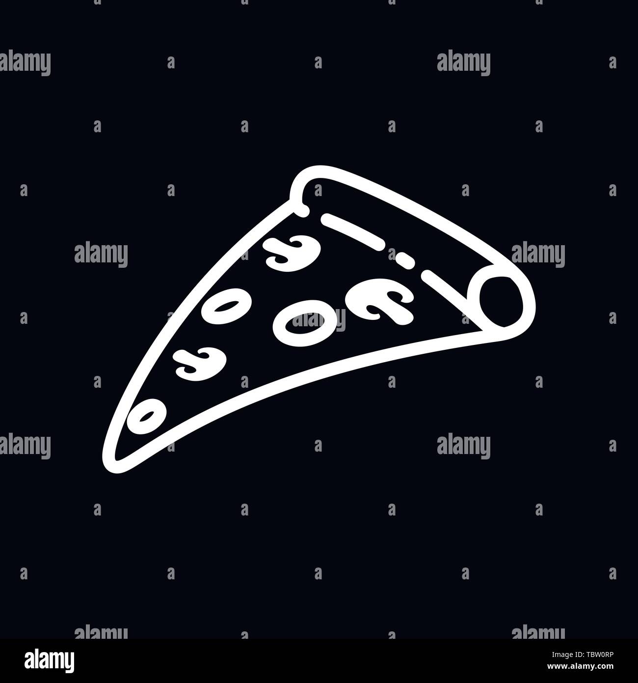 pizza icon vector sign symbol Stock Vector Image & Art - Alamy
