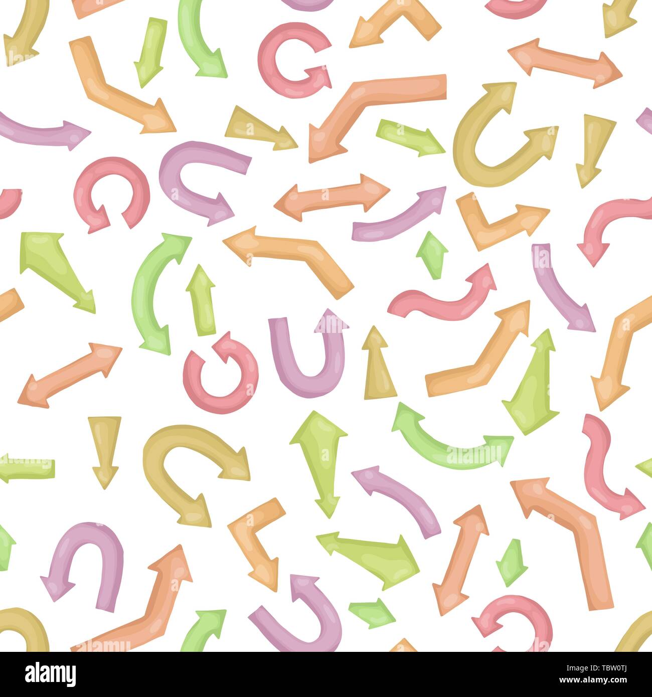 Pastel arrows. Seamless pattern background. Vector illustration. Design ...