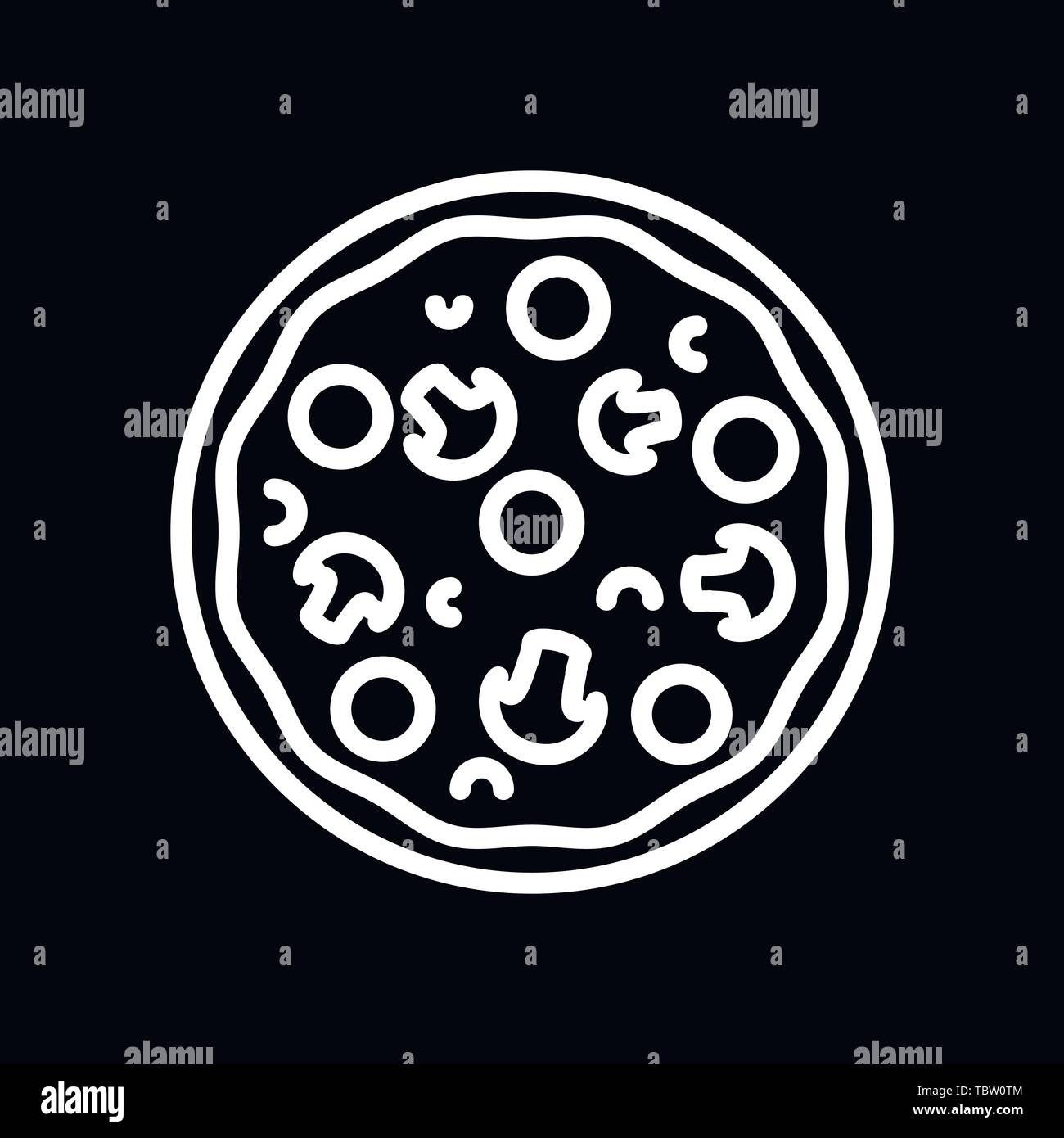 pizza icon vector sign symbol Stock Vector Image & Art - Alamy