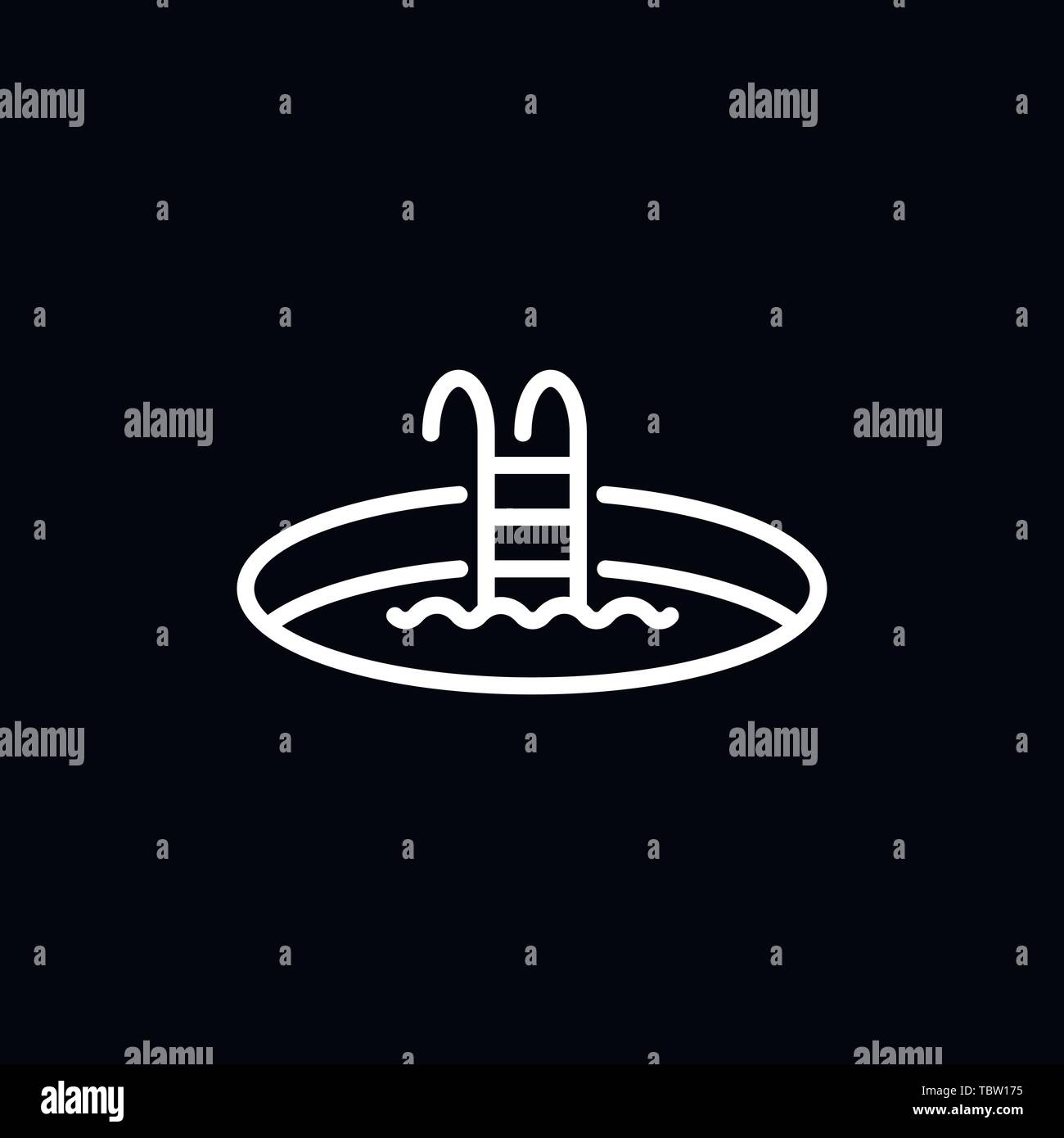Pool flat icon vector sign symbol Stock Vector Image & Art - Alamy
