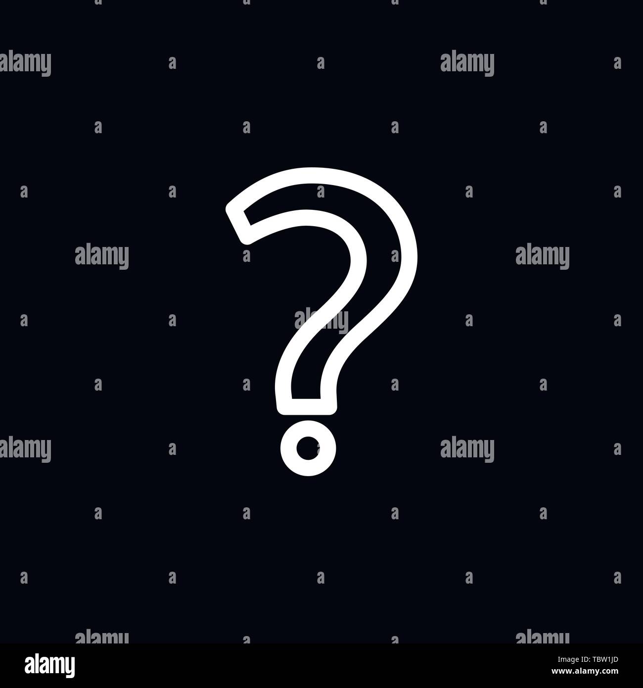 Information support, question mark icon vector sign symbol Stock Vector ...