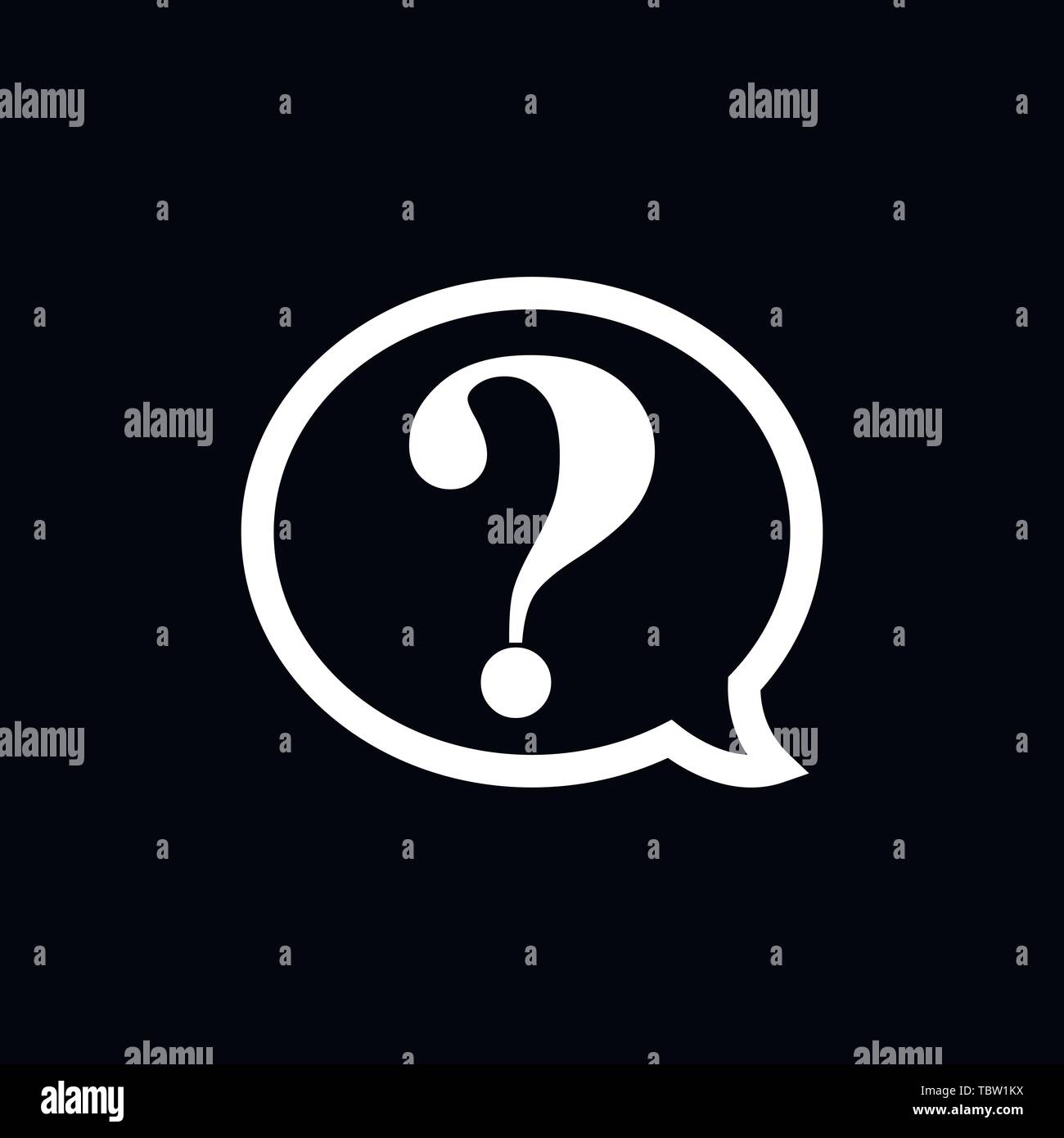 Information support, question mark icon vector sign symbol Stock Vector ...