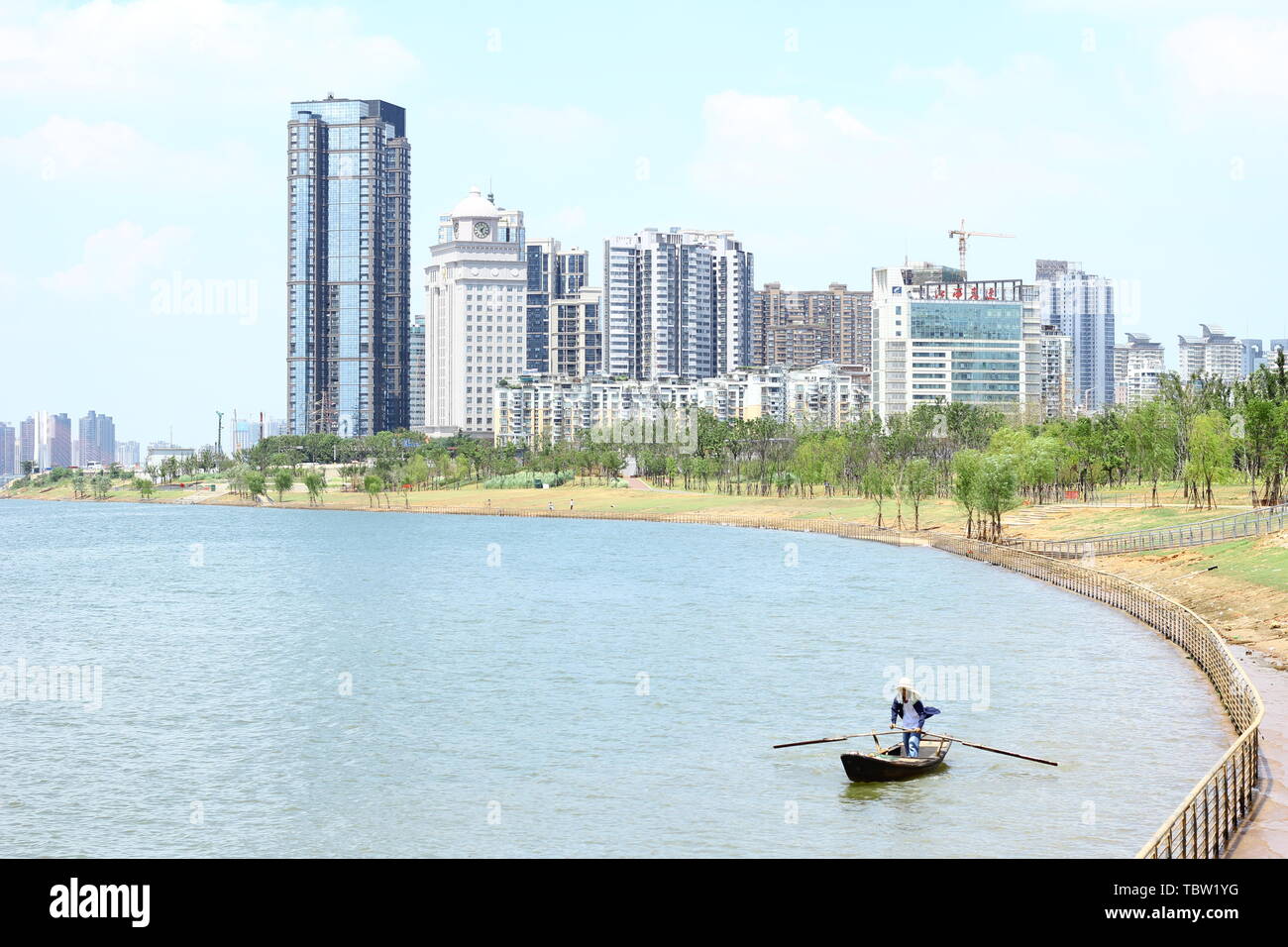 On both sides of the Yijiang River in Nanchang Stock Photo - Alamy