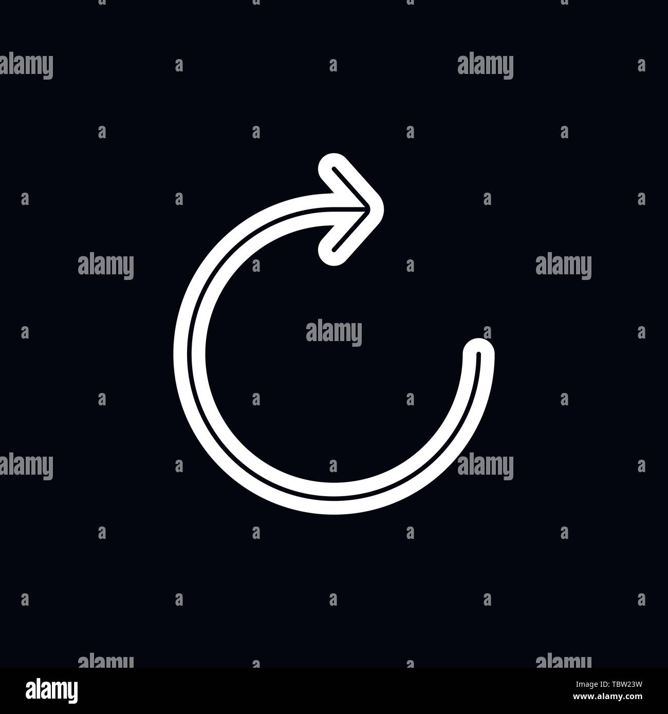 refresh icon vector sign symbol Stock Vector Image & Art - Alamy