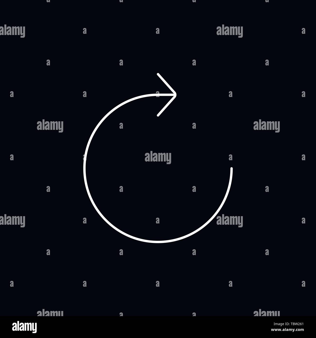 refresh icon vector sign symbol Stock Vector Image & Art - Alamy