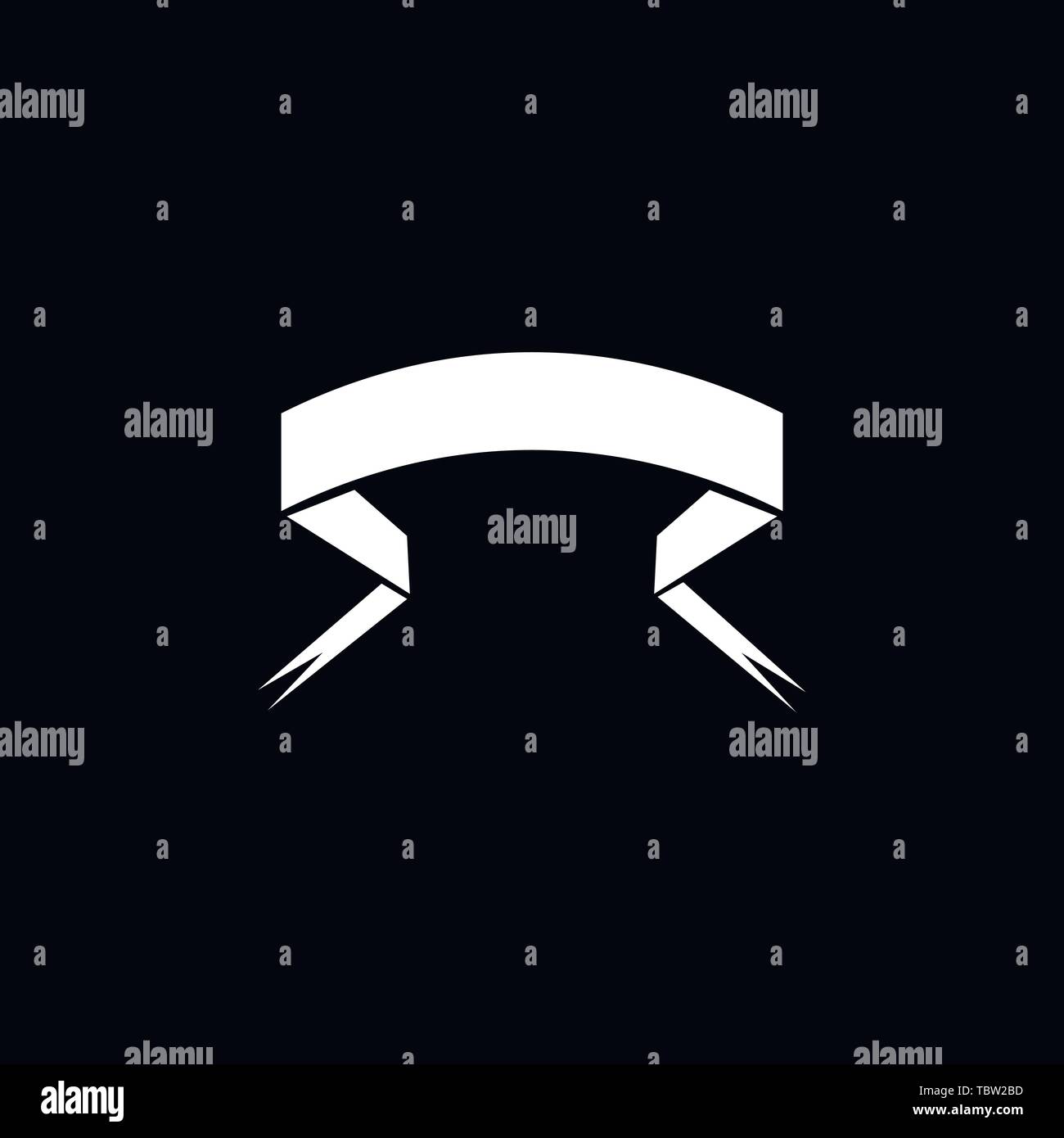Ribbon icon vector sign symbol Stock Vector Image & Art - Alamy