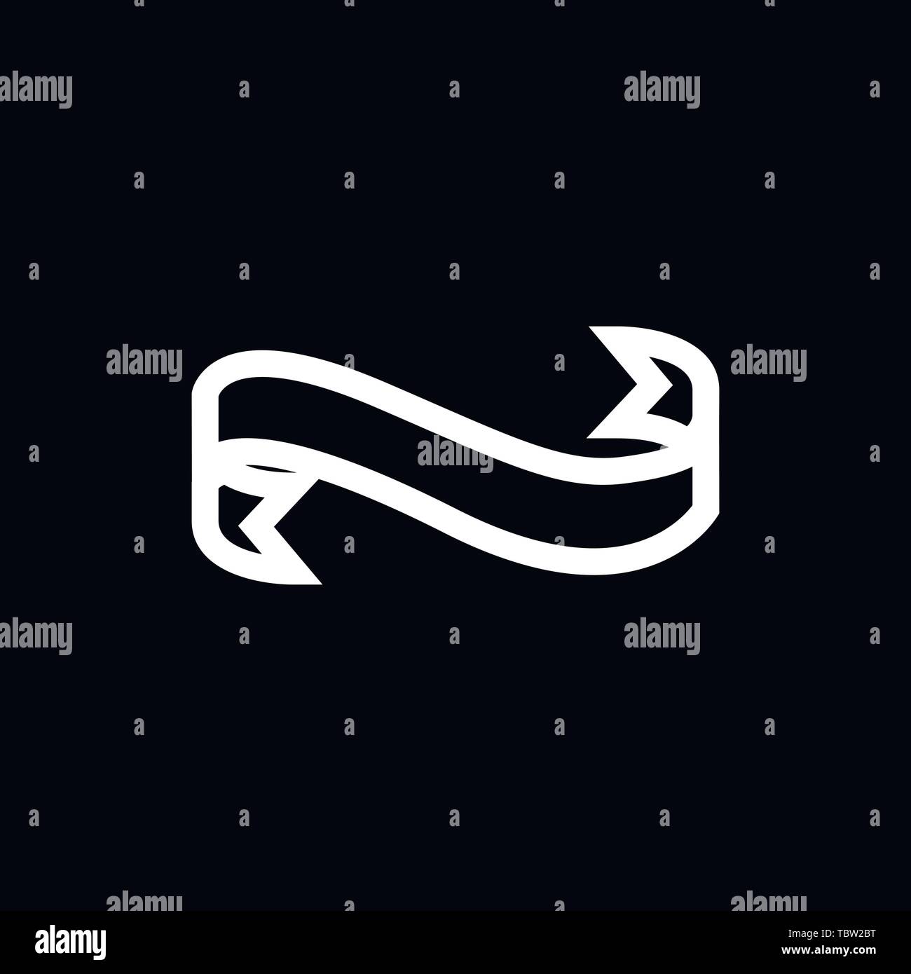 Ribbon icon vector sign symbol Stock Vector Image & Art - Alamy