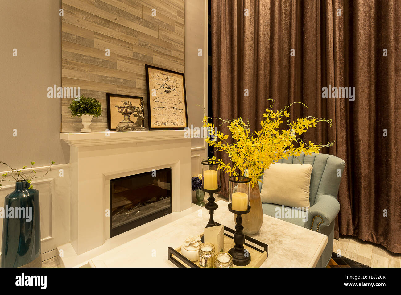 Interior design sample room contact V letter: Cheng730 Stock Photo - Alamy