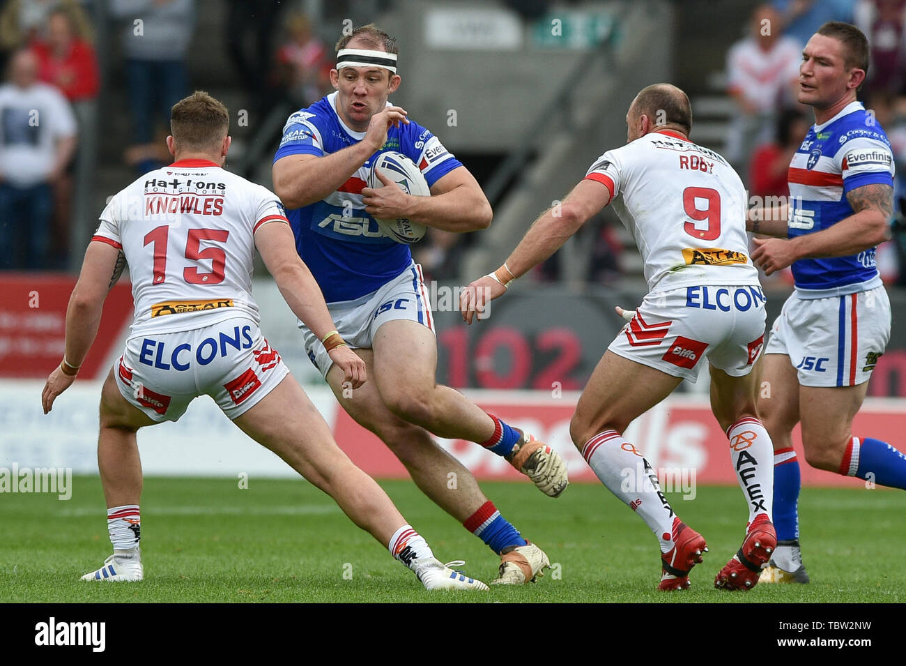St. Helens, UK, 1 6 2019. 01 June 2019. Totally Wicked Stadium, St ... St. Helens, UK, 1 6 2019. 01 June 2019. Totally Wicked Stadium, St ...