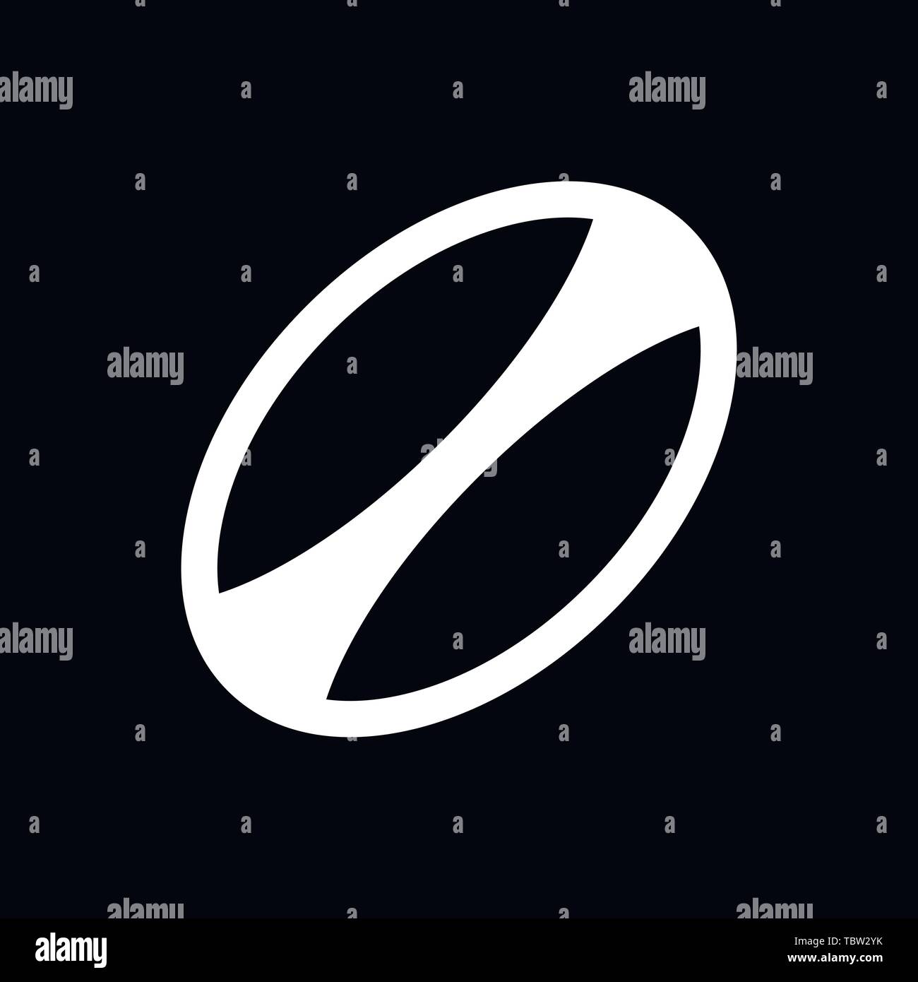 Rugby Icon vector sign symbol Stock Vector Image & Art - Alamy