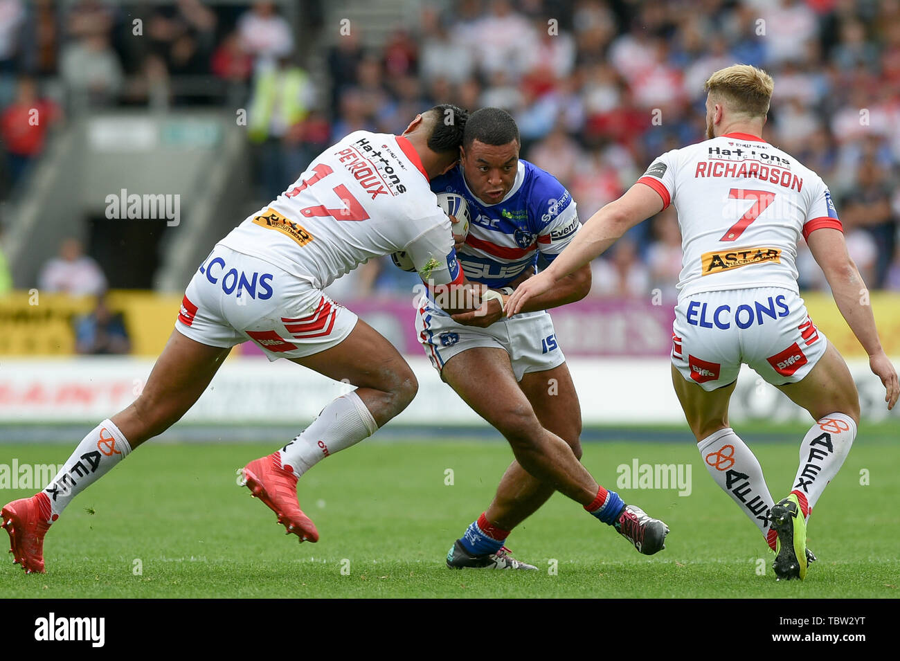 St. Helens, UK, 1 6 2019. 01 June 2019. Totally Wicked Stadium, St ...