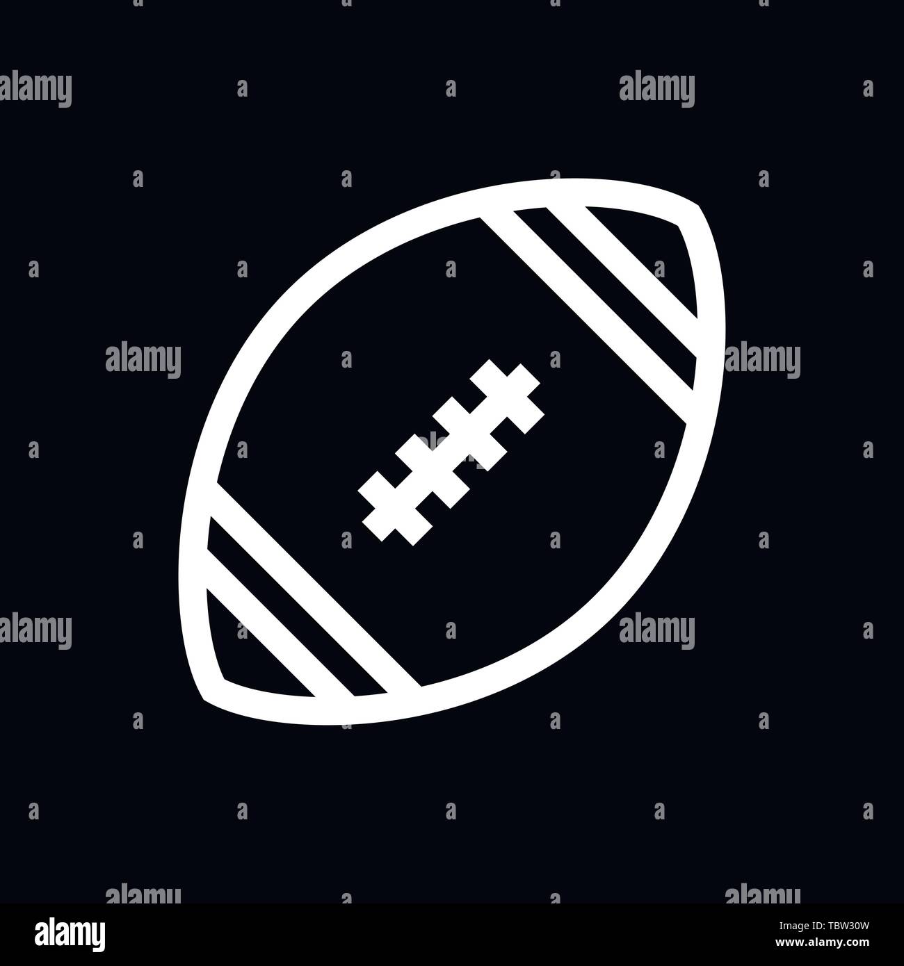 Rugby Icon vector sign symbol Stock Vector Image & Art - Alamy