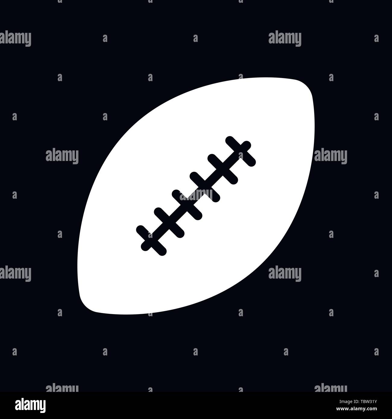Rugby Icon vector sign symbol Stock Vector Image & Art - Alamy