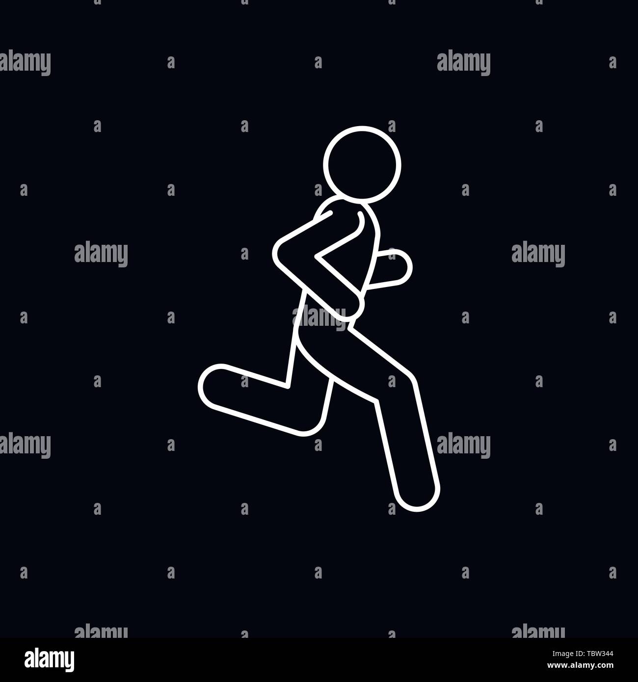 Running Icon vector sign symbol Stock Vector Image & Art - Alamy