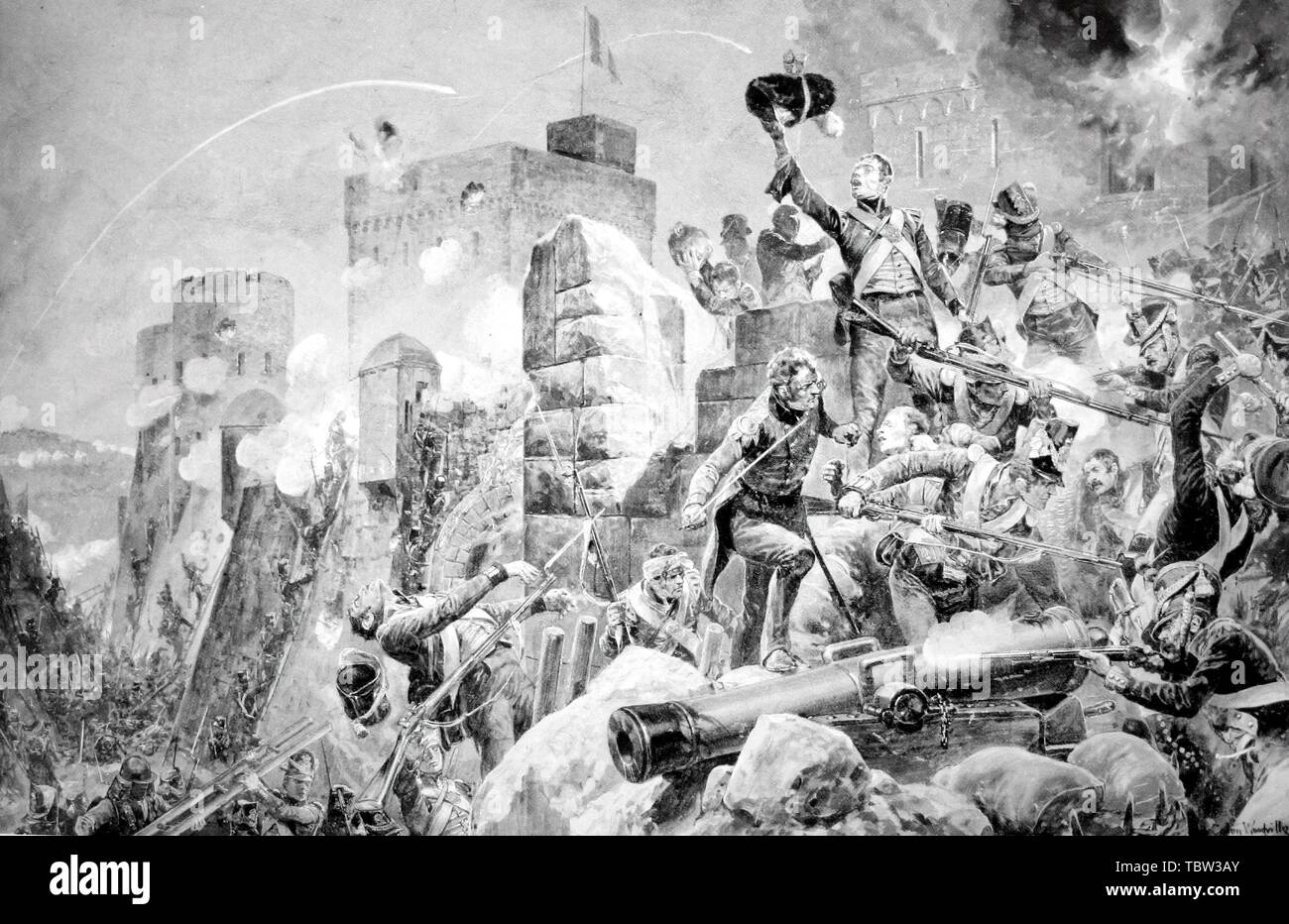 Richard Caton Woodville Jr / "The Devil's Own" 88th regiment at the ...