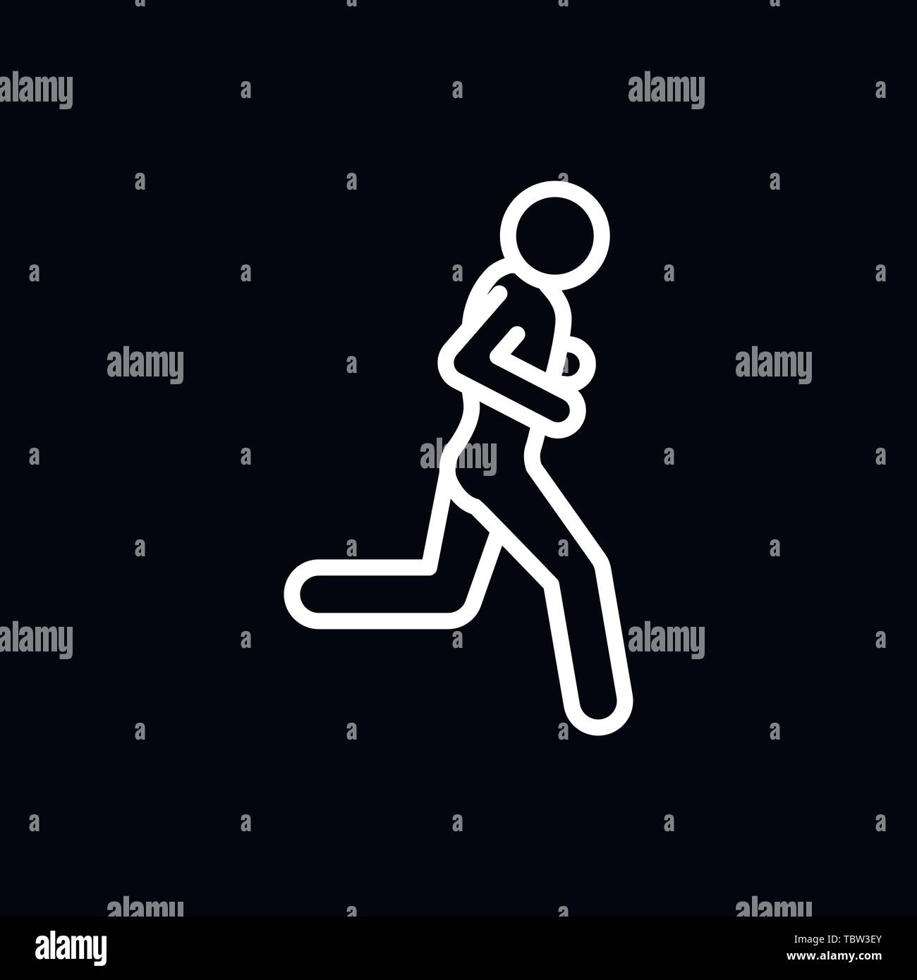Running Icon vector sign symbol Stock Vector Image & Art - Alamy