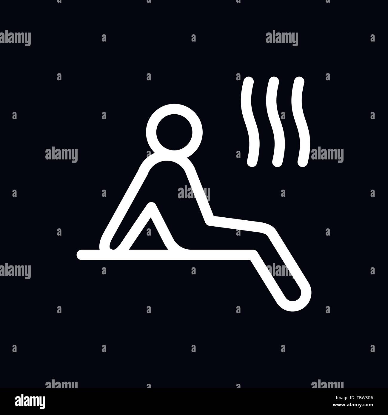Sauna icon vector sign symbol Stock Vector Image & Art - Alamy