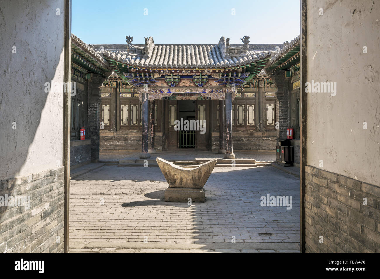 Cao Jia compound in Taigu County, Shanxi Province, also known as Sanduo ...