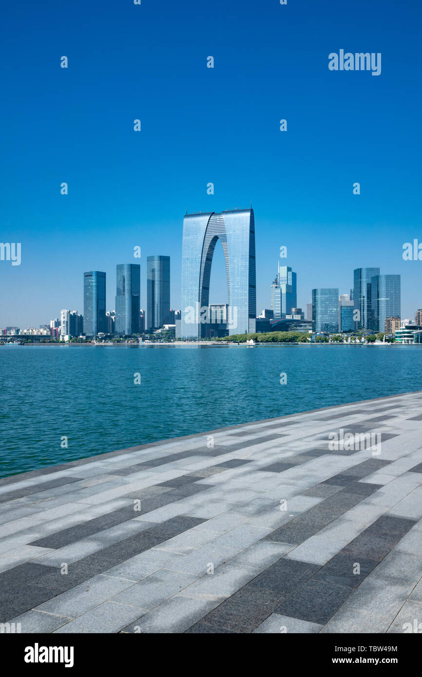 Oriental Gate Complex, Suzhou City Stock Photo - Alamy
