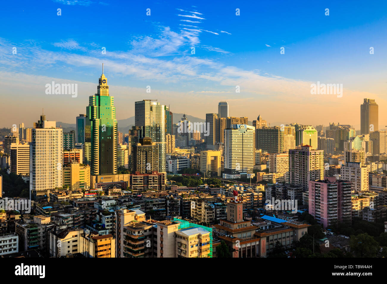 Bird's eye view of Guangzhou Stock Photo - Alamy
