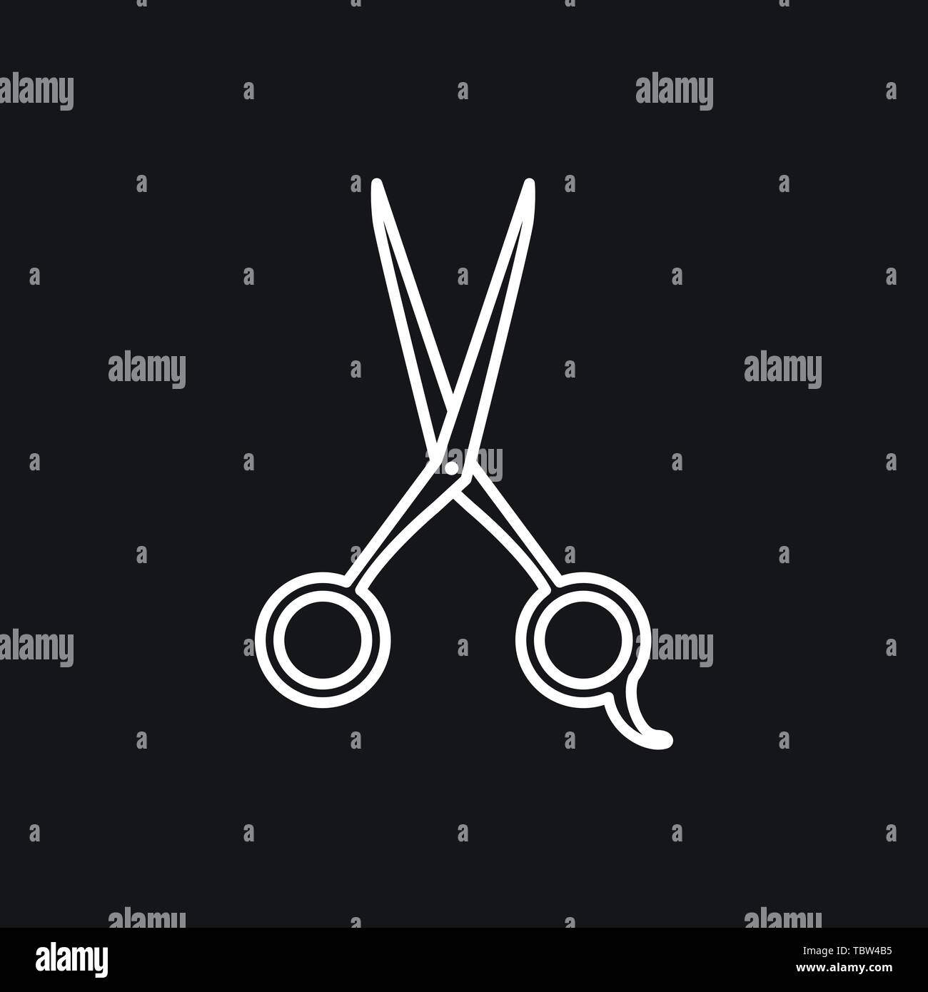 Scissors icon vector sign symbol Stock Vector Image & Art - Alamy