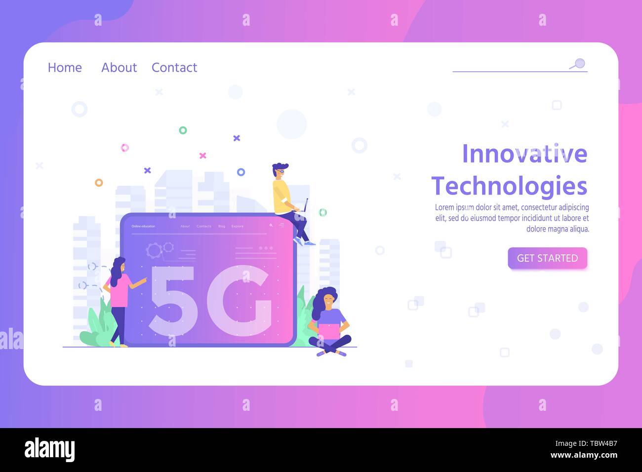 5g technology vector vectors hi-res stock photography and images - Alamy