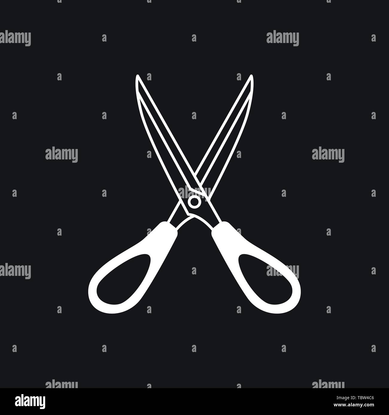 Scissors icon vector sign symbol Stock Vector Image & Art - Alamy