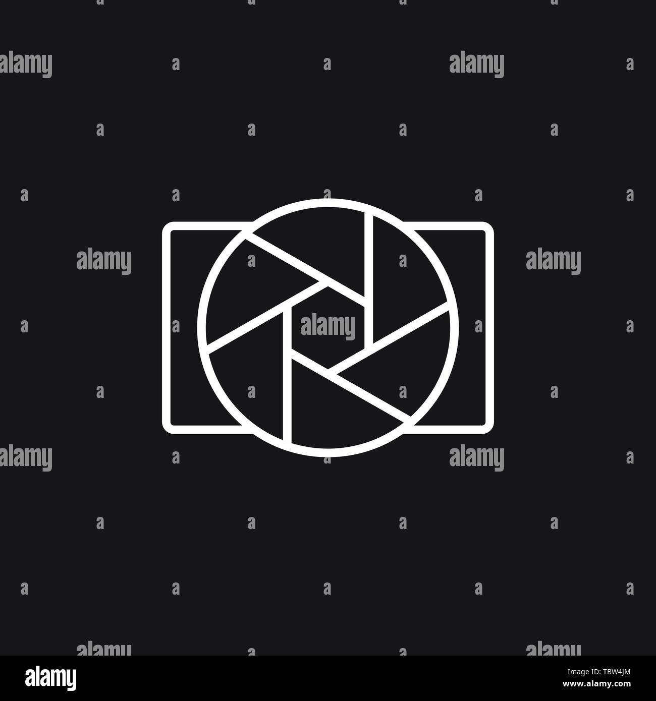 Camera objective icon vector sign symbol Stock Vector Image & Art - Alamy