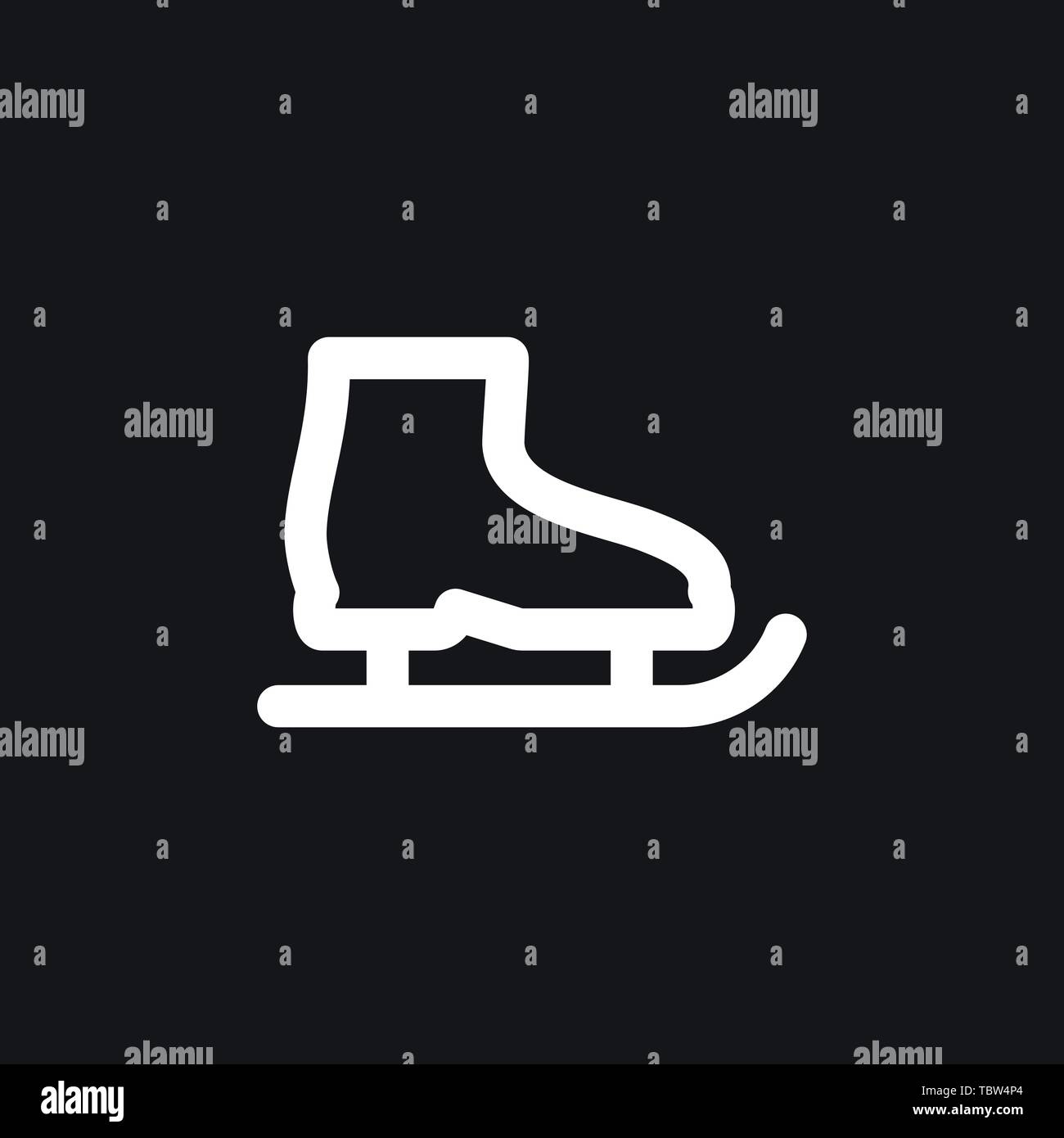 Skating icon vector sign symbol Stock Vector Image & Art - Alamy