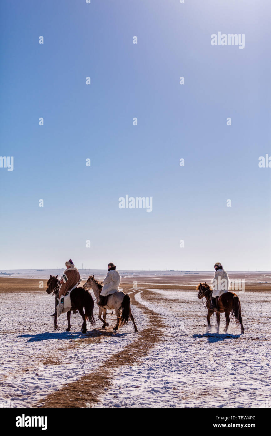 Hailar prairie tribe Stock Photo - Alamy
