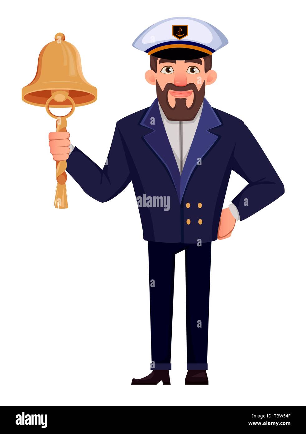 Sea captain cartoon hi-res stock photography and images - Alamy