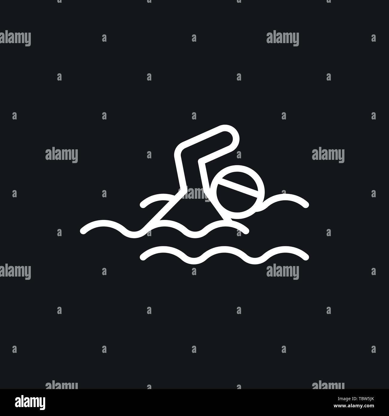 Swimming icon vector sign symbol Stock Vector Image & Art - Alamy