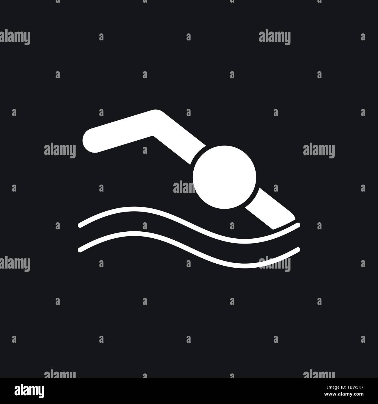Swimming icon vector sign symbol Stock Vector Image & Art - Alamy