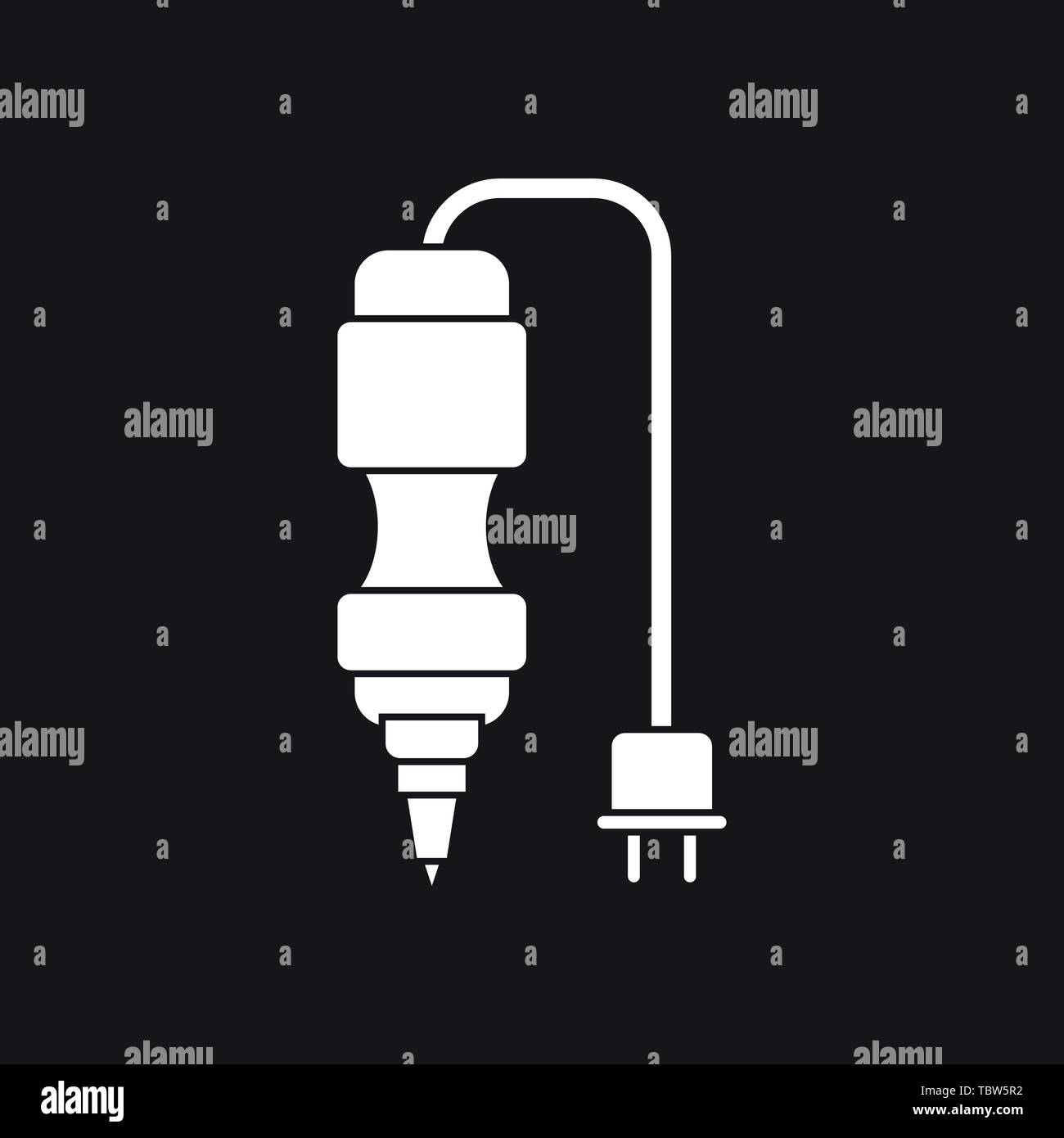 Tattoo Machine Icon vector sign symbol Stock Vector Image & Art - Alamy