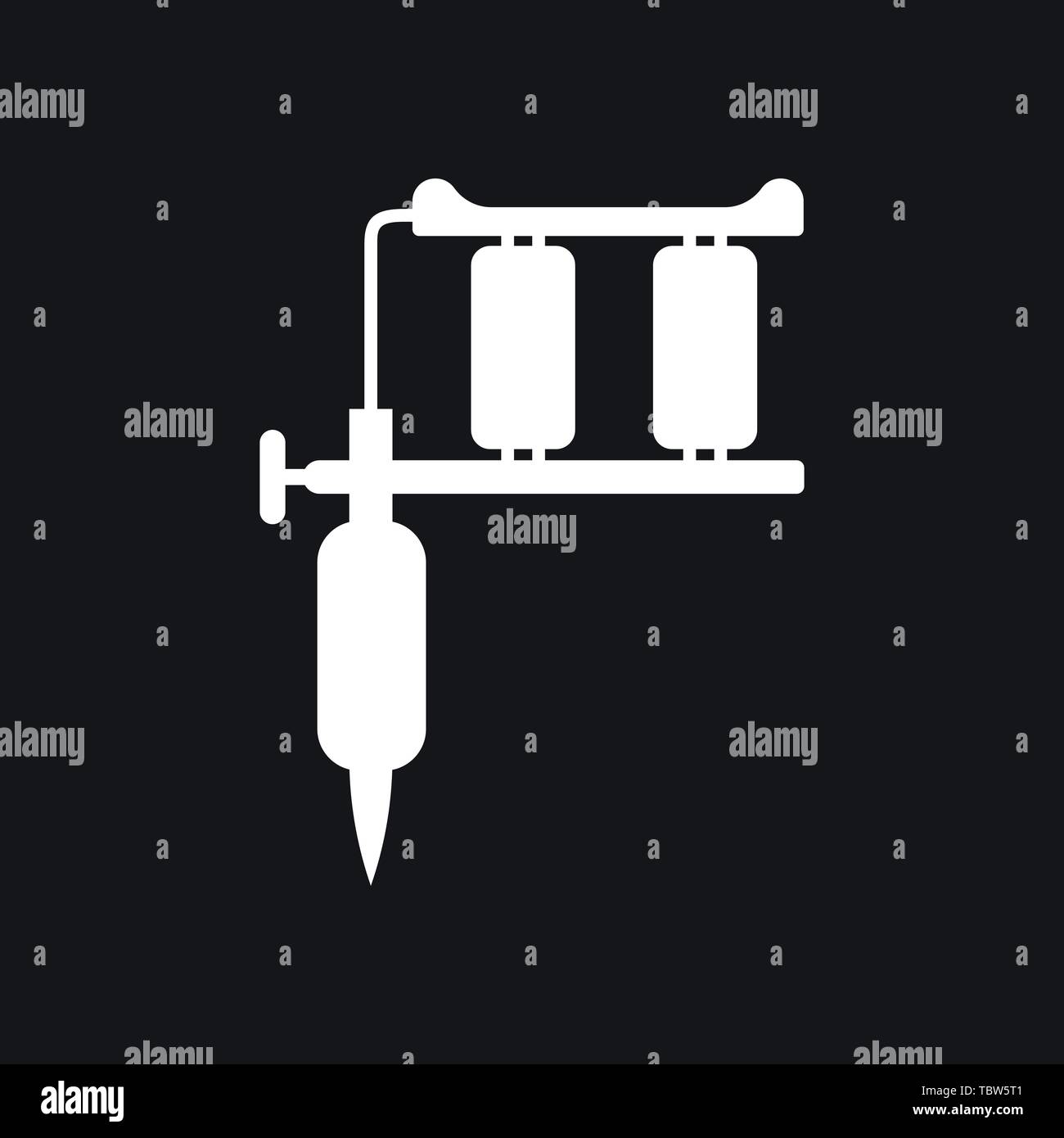 Tattoo gun icon vector vectors hi-res stock photography and images - Alamy