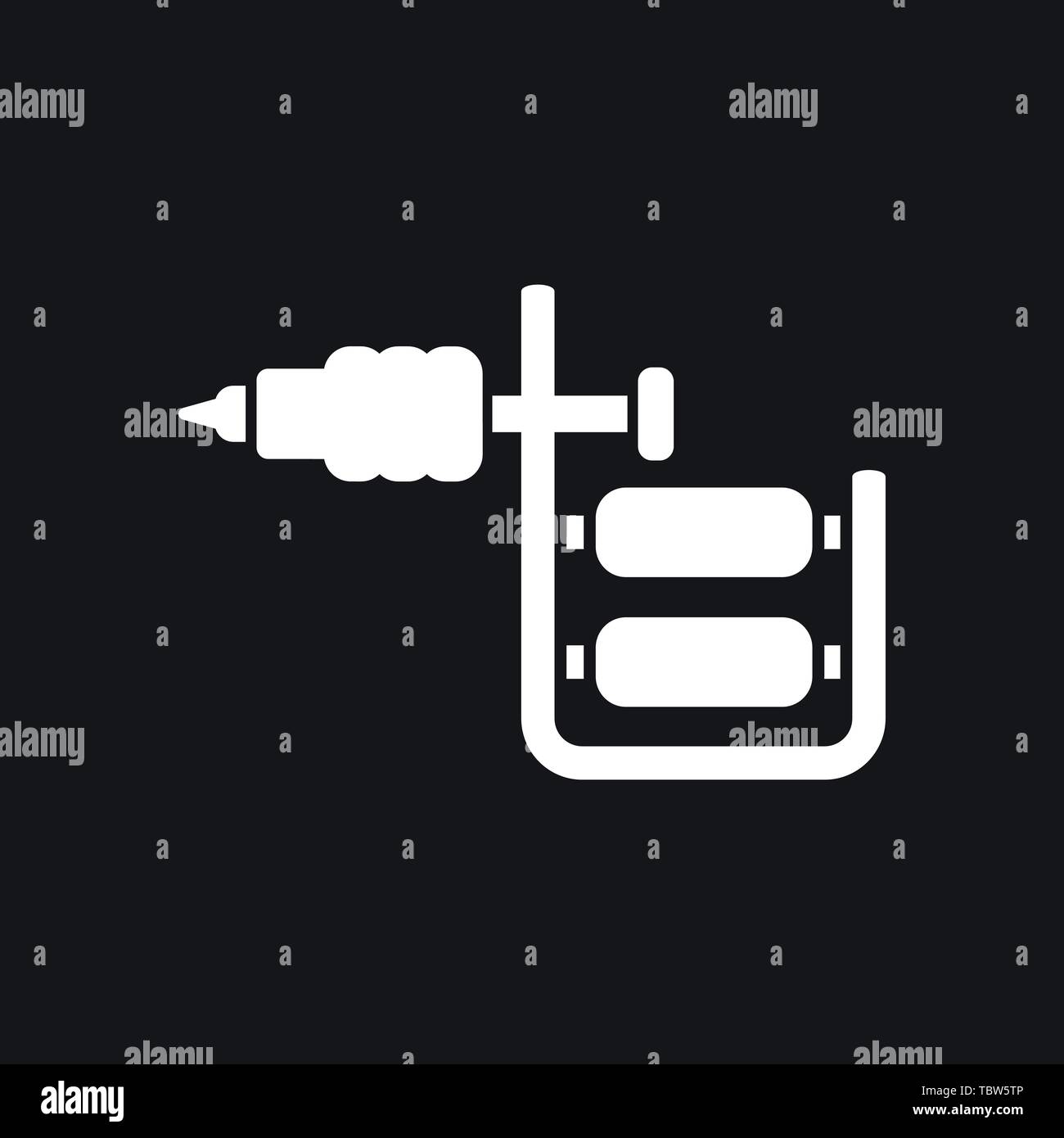 Tattoo Machine Icon vector sign symbol Stock Vector Image & Art - Alamy