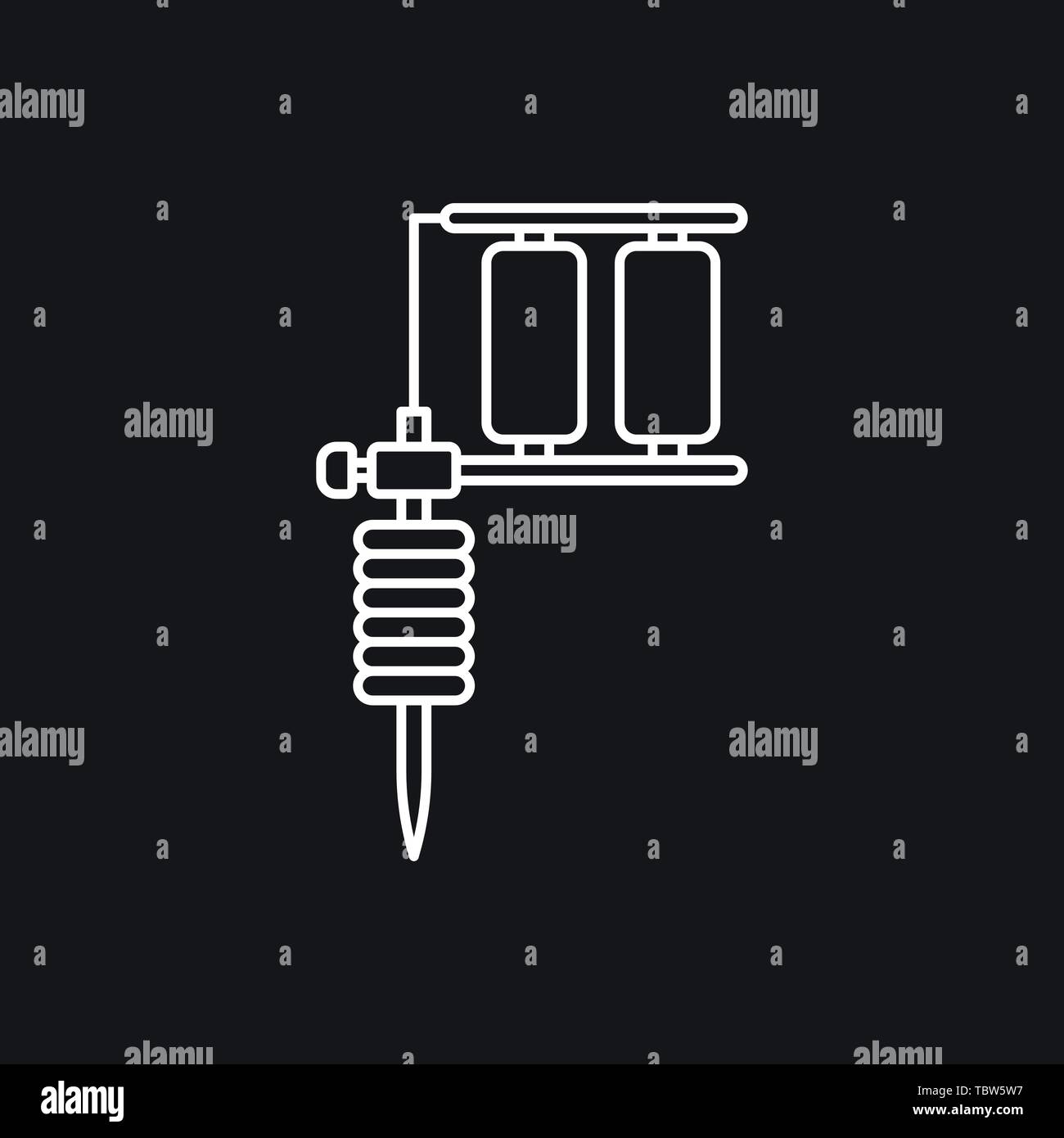 Tattoo Machine Icon vector sign symbol Stock Vector Image & Art - Alamy