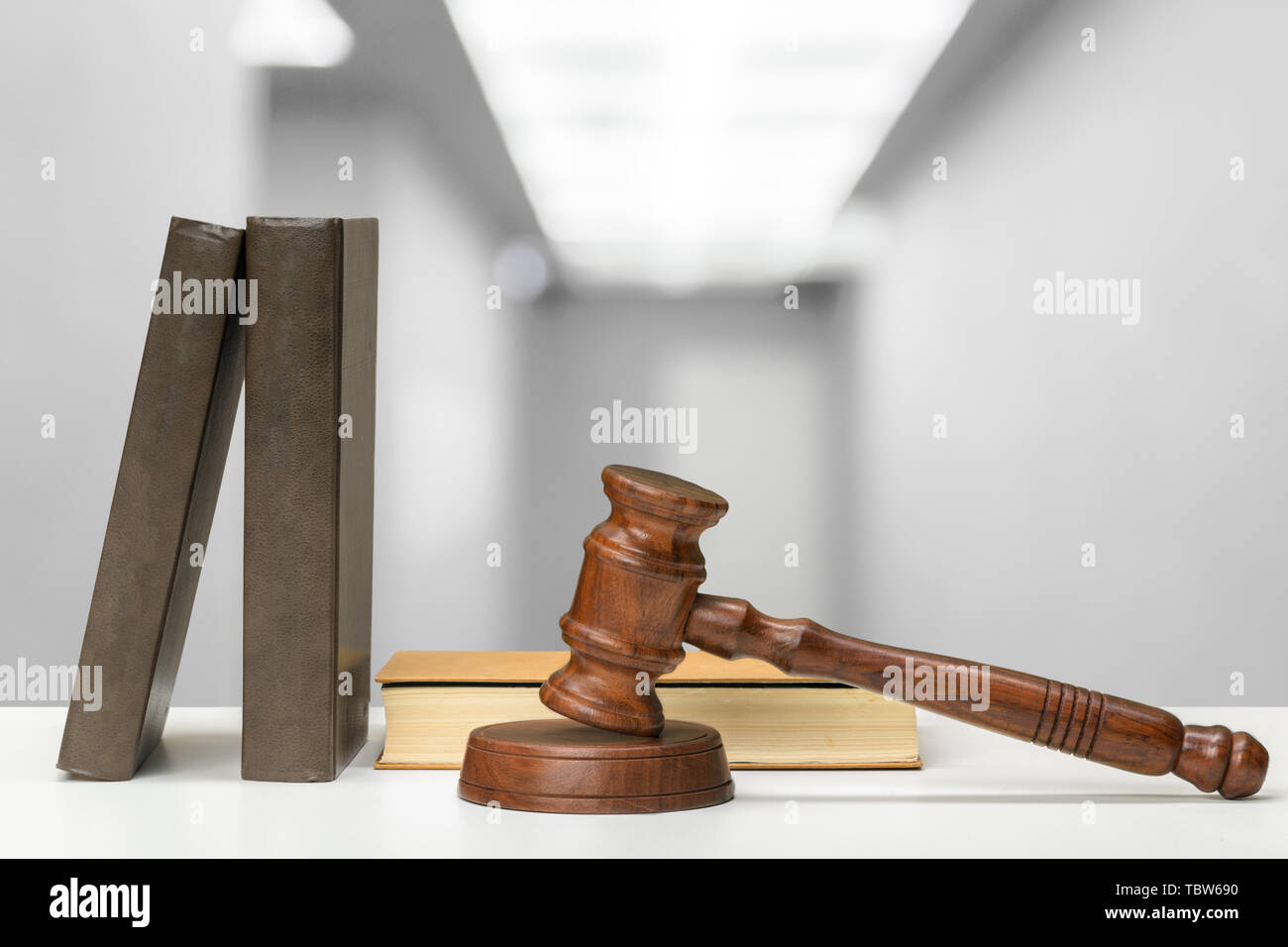 Judge's gavel on light background, front view. Law concept Stock Photo ...
