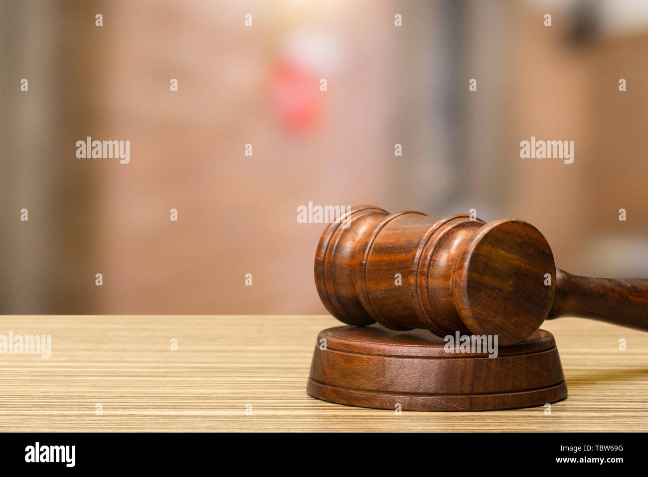 Wooden gavel on table close up. Justice concept Stock Photo - Alamy