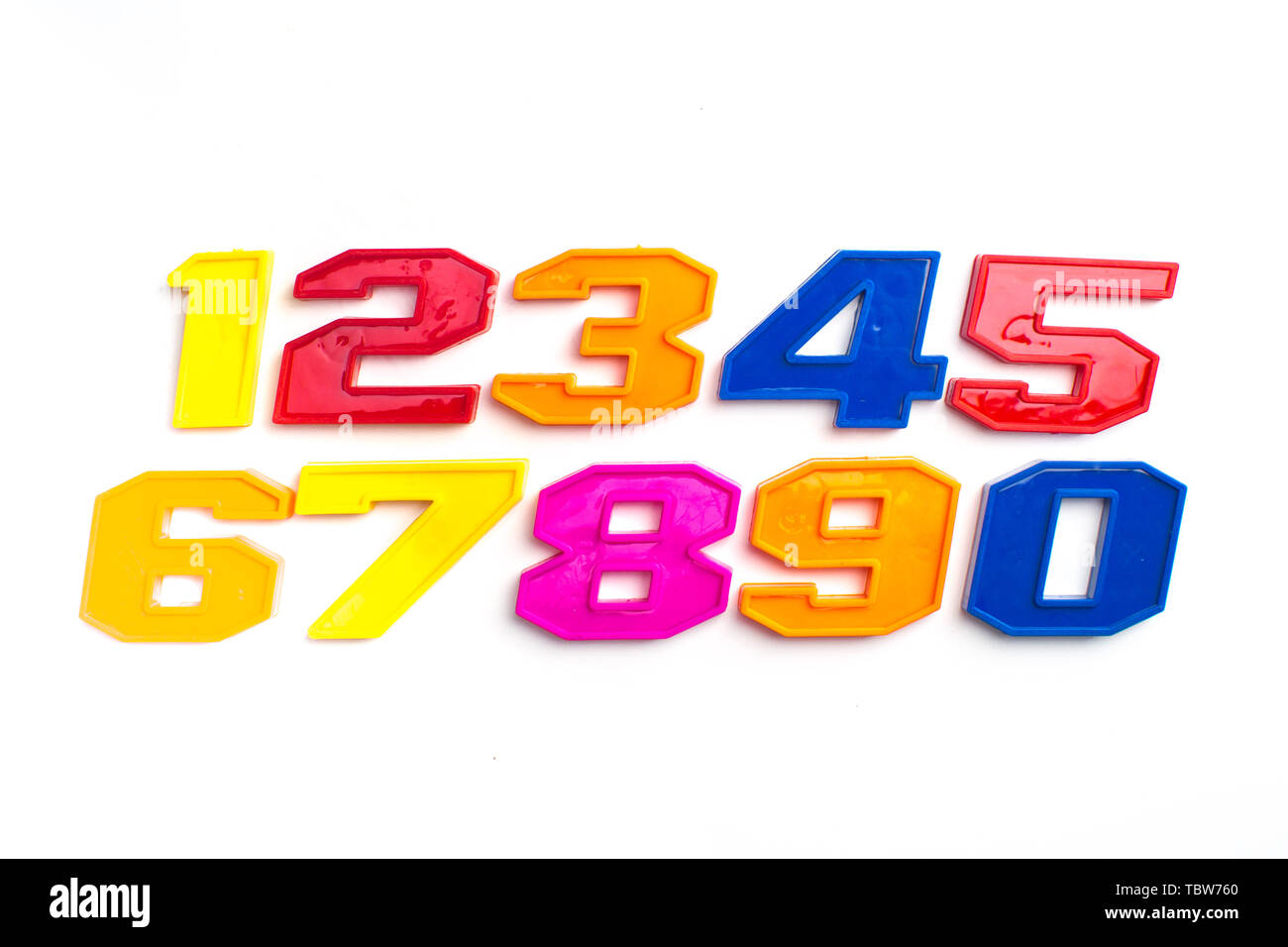 Plastic alphabet letters and numbers Cut Out Stock Images & Pictures ...