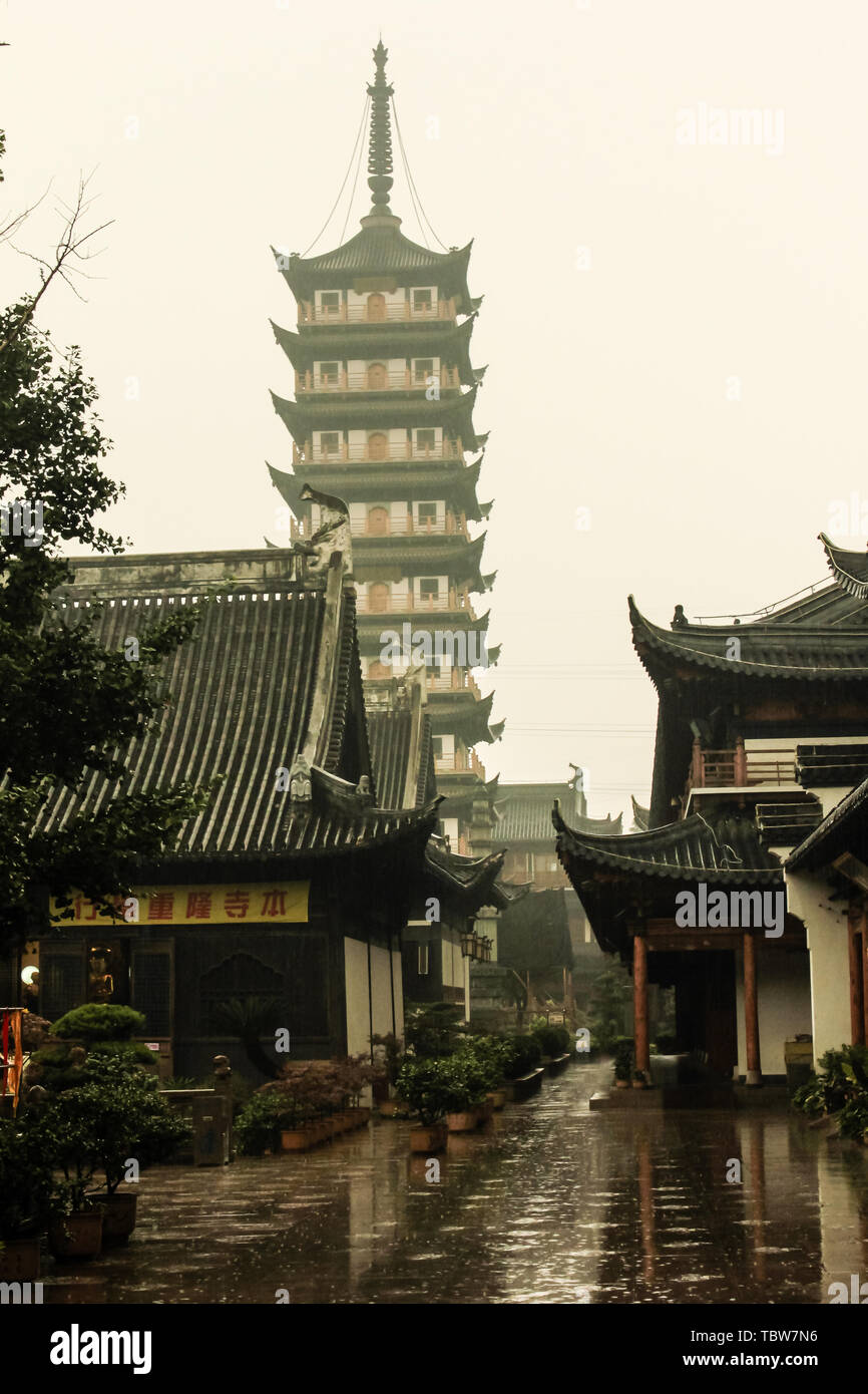 Shanghai Zhenru Temple Stock Photo - Alamy