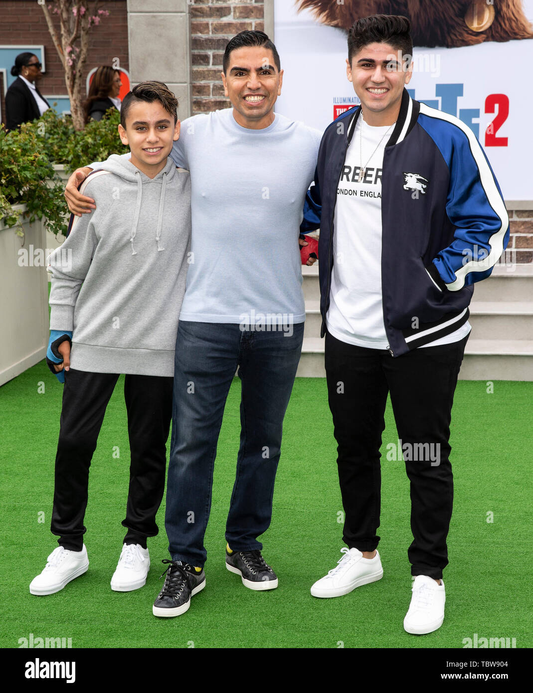 Los Angeles, CA - June 02, 2019: Eddie Sotelo and sons attend the ...
