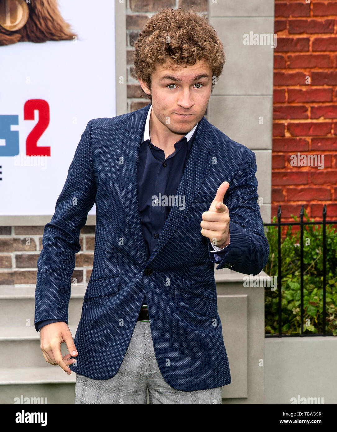 Los Angeles, CA - June 02, 2019: Sean Giambrone attends the Premiere Of ...