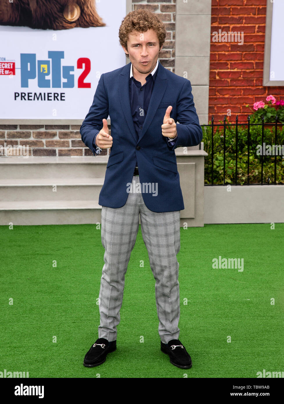 Los Angeles, CA - June 02, 2019: Sean Giambrone attends the Premiere Of ...