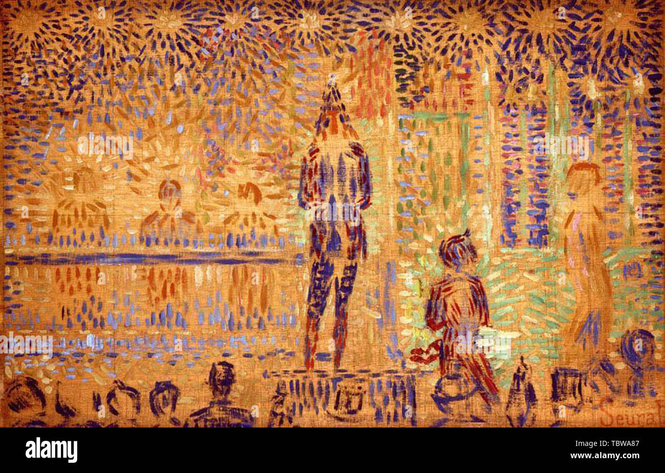 Georges Seurat - Study Invitation Sideshow 1888 Stock Photo - Alamy