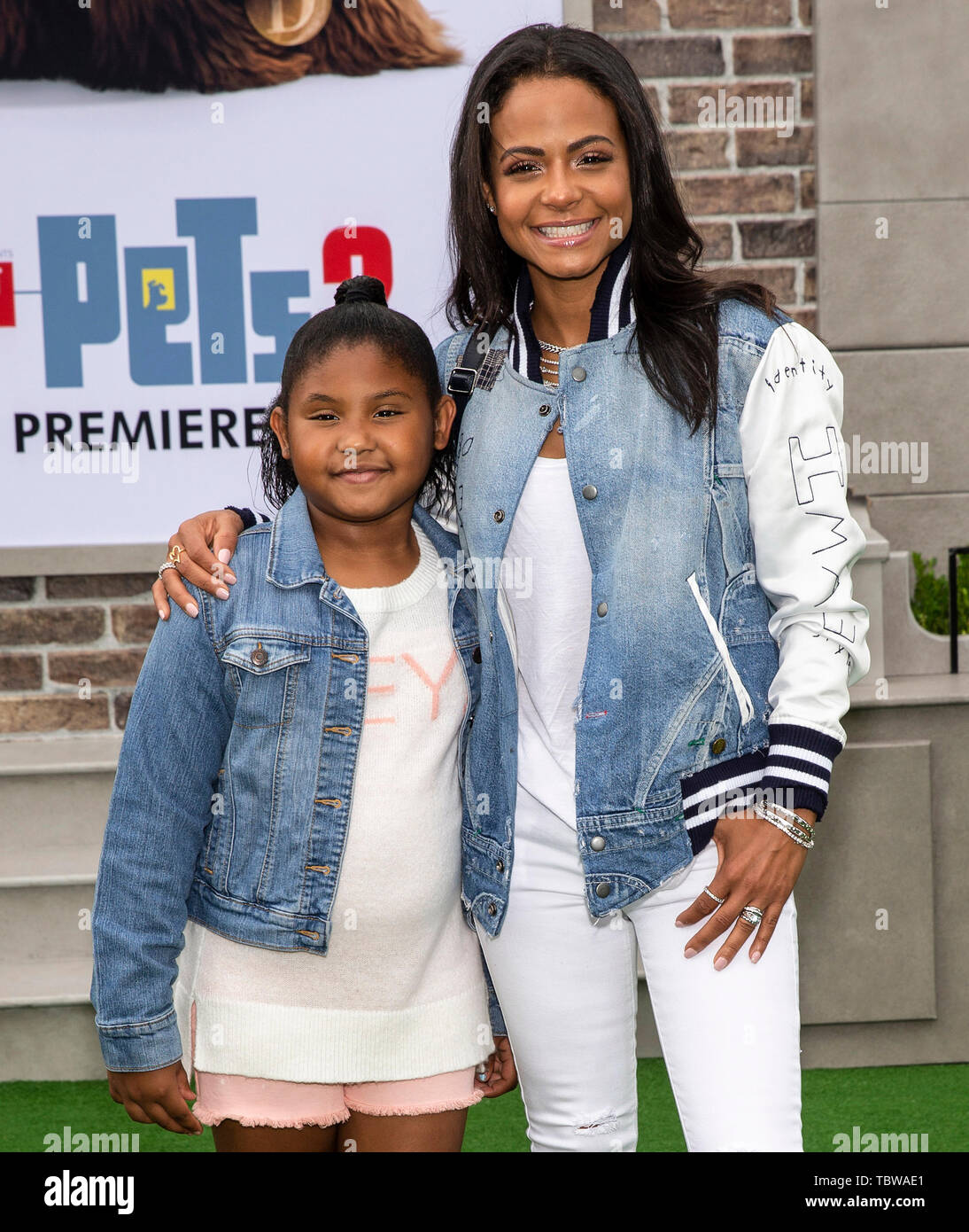 Los Angeles, CA - June 02, 2019: Christina Milian and daughter Violet Madison Nash attend the ...